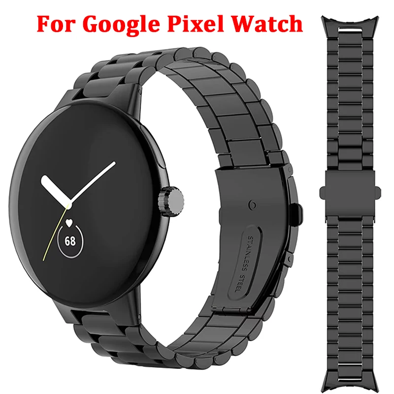 Stainless Steel Strap For Google Pixel Watch Bracelet Metal No Gaps ...