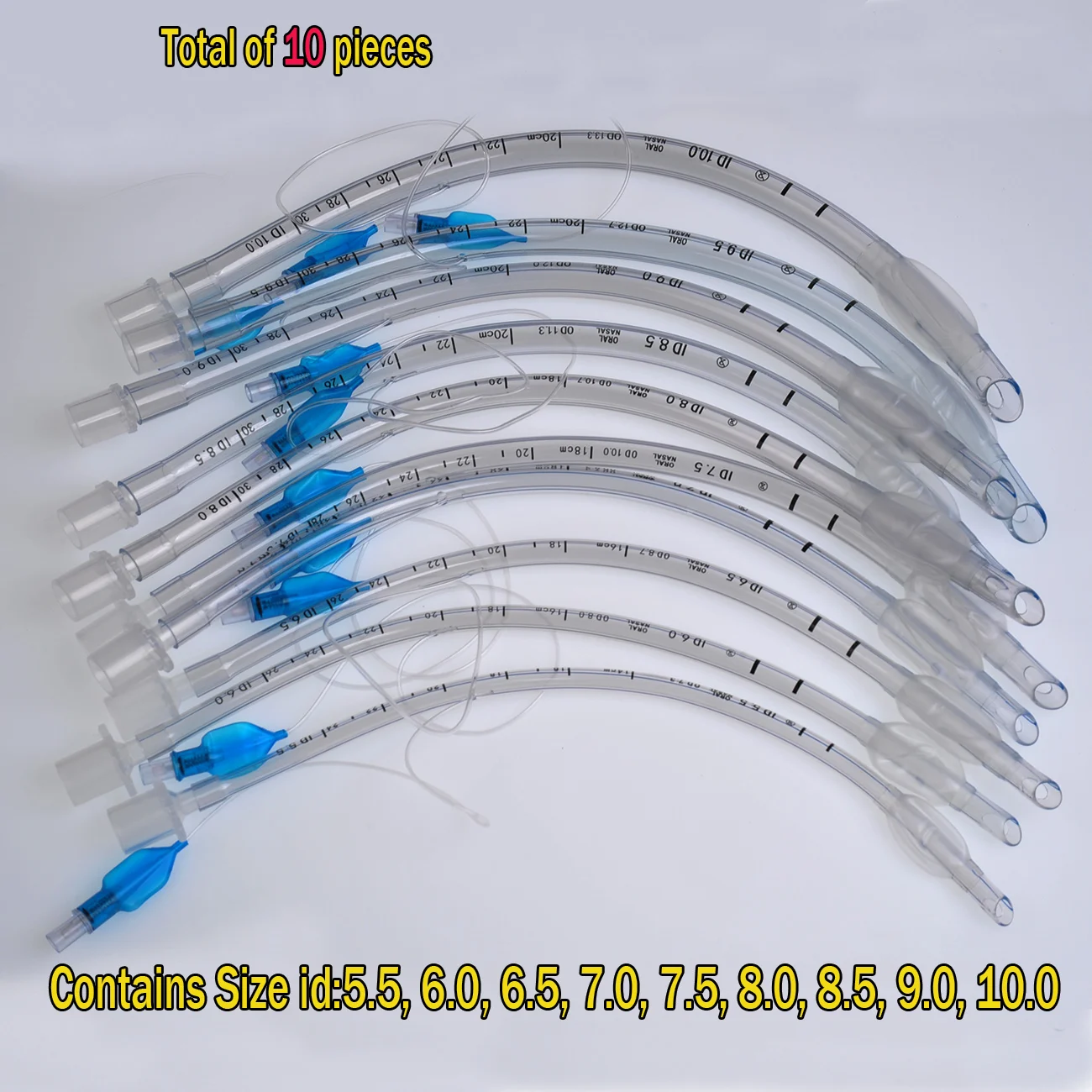 Generic Endotracheal Animal Et Tubel With Cuff A Complete Set ...
