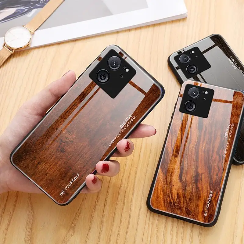 Redmi-13C-Case-Wooden-Glass-Cover-For-Xiaomi-Redmi-13C-Redmi-Note-13-12 ...
