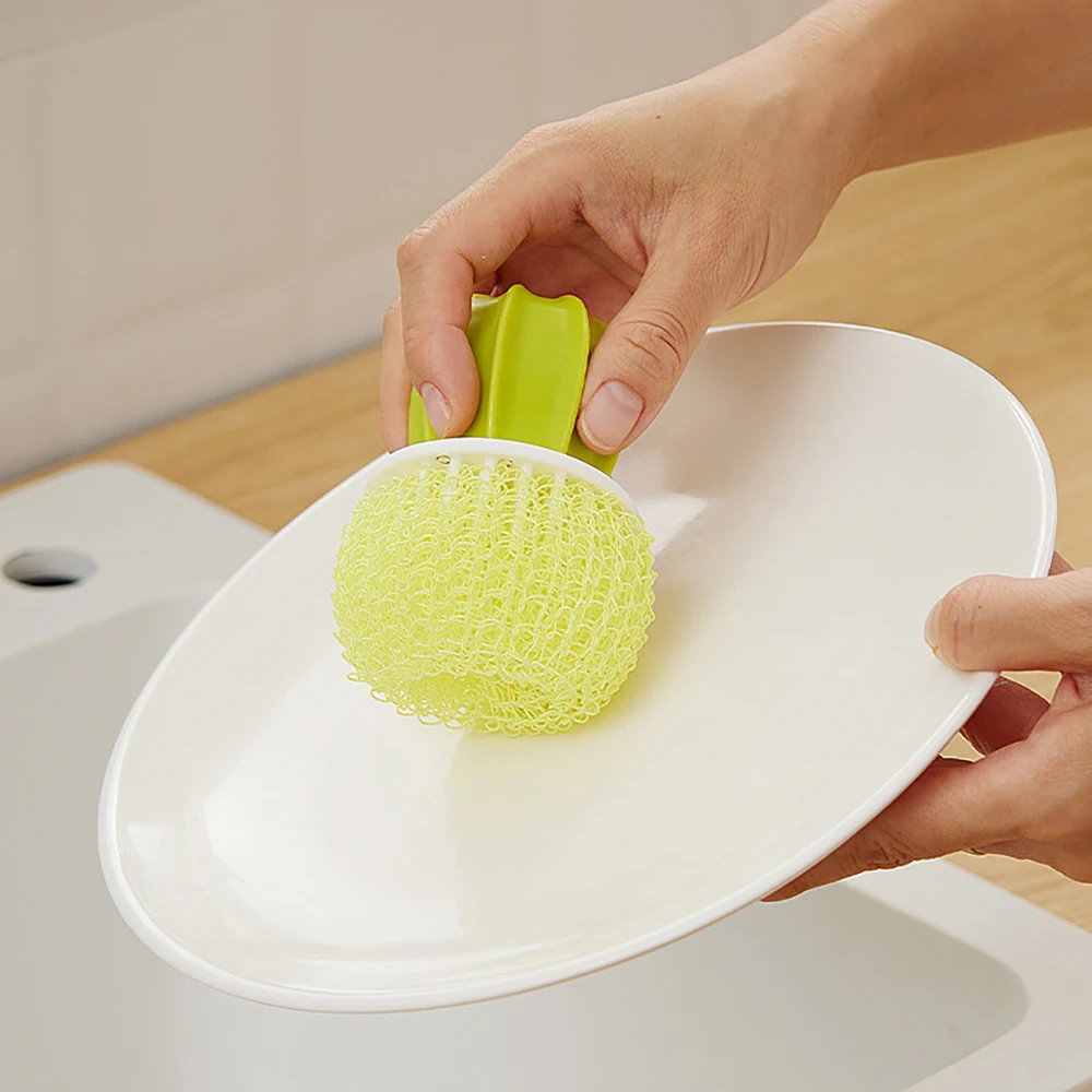 Homaxy Unique Cleaning Brush with Handle Kitchen Household Cleaning ...