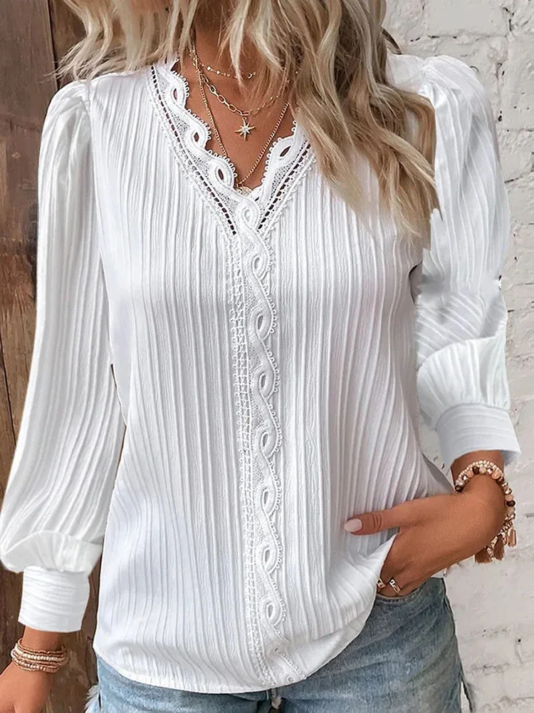 Blusa-blanca-con-costura-de-encaje-para-mujer-camisa-informal-Simple-con-cuello-en-V-jersey.jpg