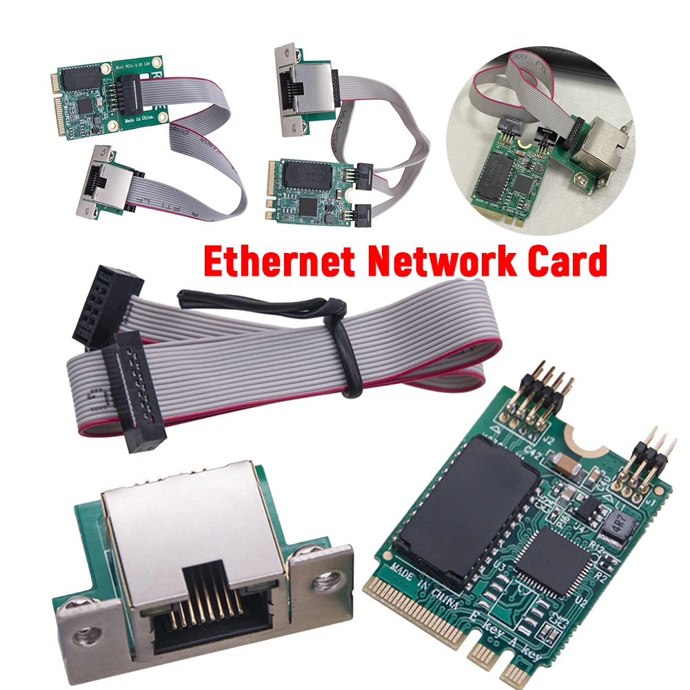 M.2 Gigabit Ethernet Network Card 2.5G/1000/100Mbps M2 RJ45 Lan Adapter ...
