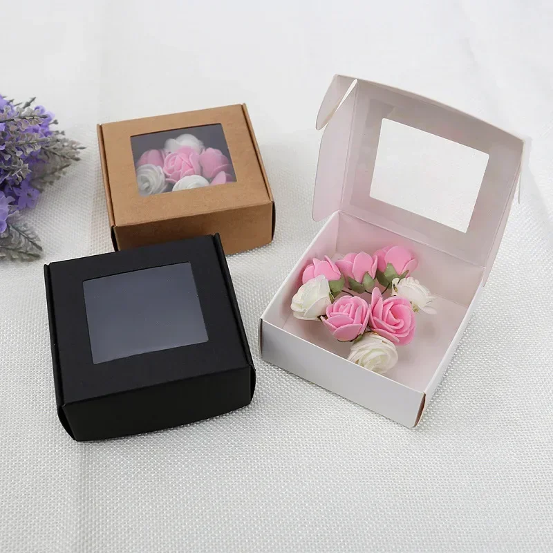 50/100Pcs Small Paper Box For Packing Christmas Goods New Year Baby ...