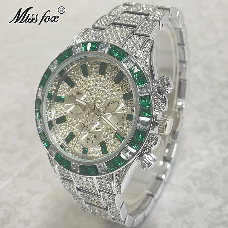 MISSFOX-Reloj-inteligente-de-lujo-para-hombre-cron-grafo-deportivo-de ...