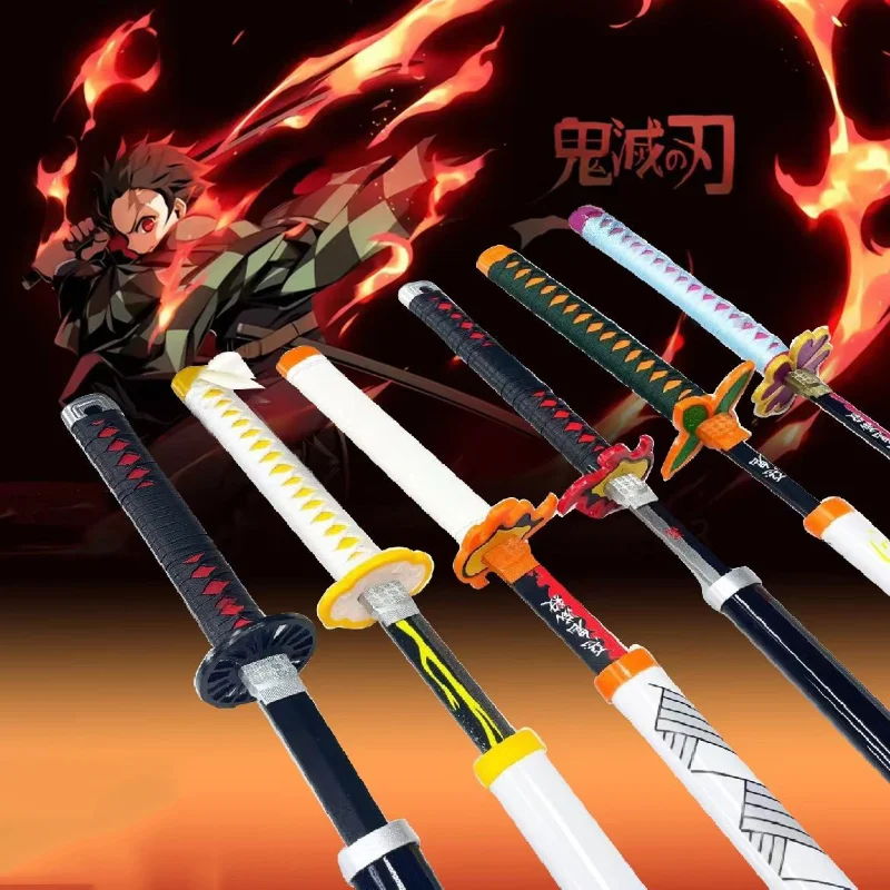 Dem-nio-Slayer-Katana-Espadas-bambu-madeira-Anime-Katana-Arma-Tanjirou ...
