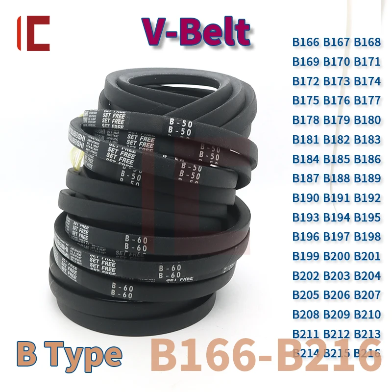 B Type Belt V-Belt B166 to B216 for Automotive Agricultural Machinery V ...