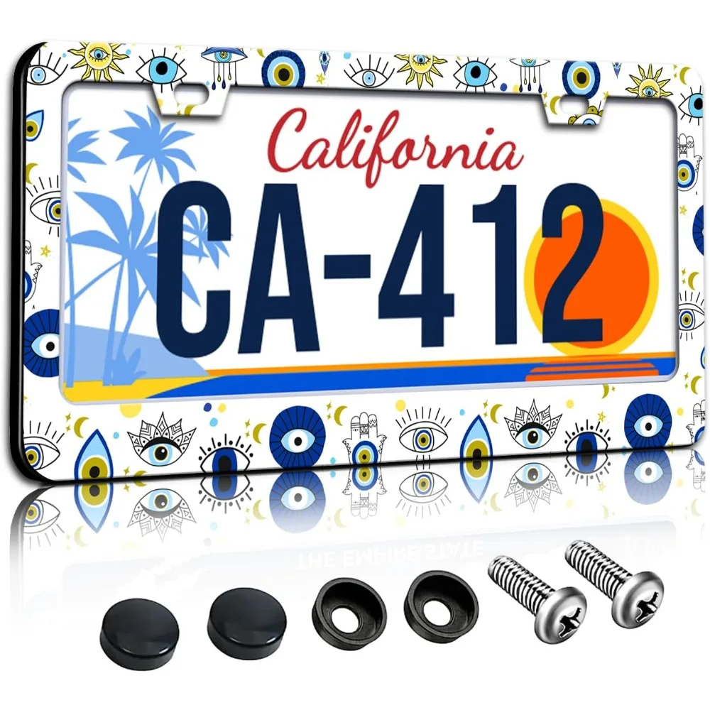 Evil Eyes License Plate Frames Personalized License Plate Holder for ...