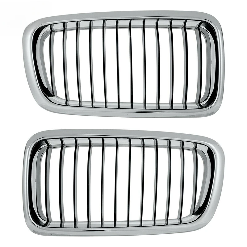 2pcs-Auto-Front-Chrome-Grille-Radiator-Grill-for-BMW-7-E38-1994-1995 ...