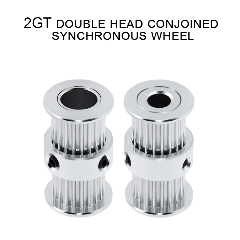 GT2-20tooth-Timing-Pulley-Double-Round-Headed-Synchronous-Wheel-Gear-20 ...