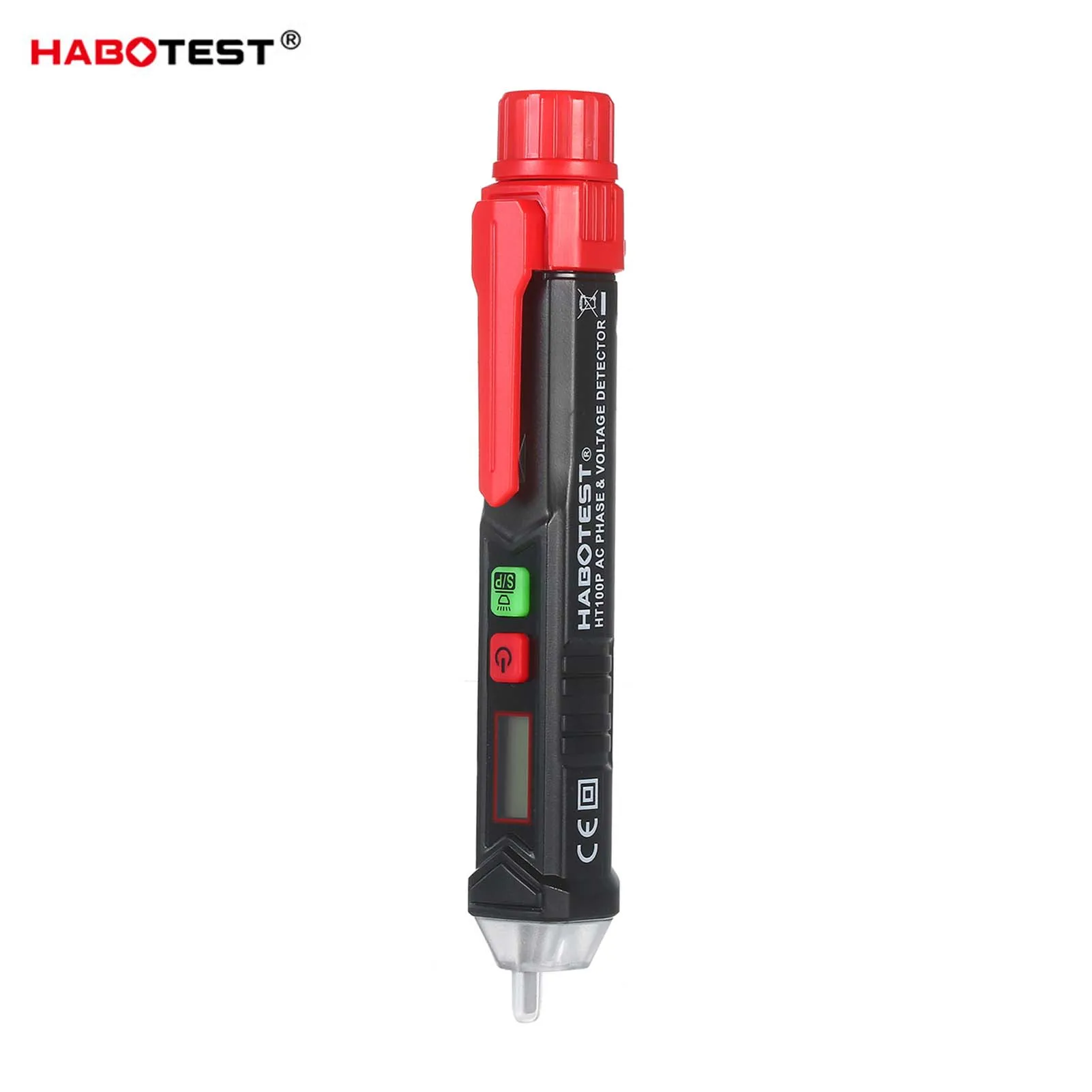 HABOTEST-HT100P-Non-contact-Test-Pencil-LCD-Digital-Voltage-Tester-AC ...