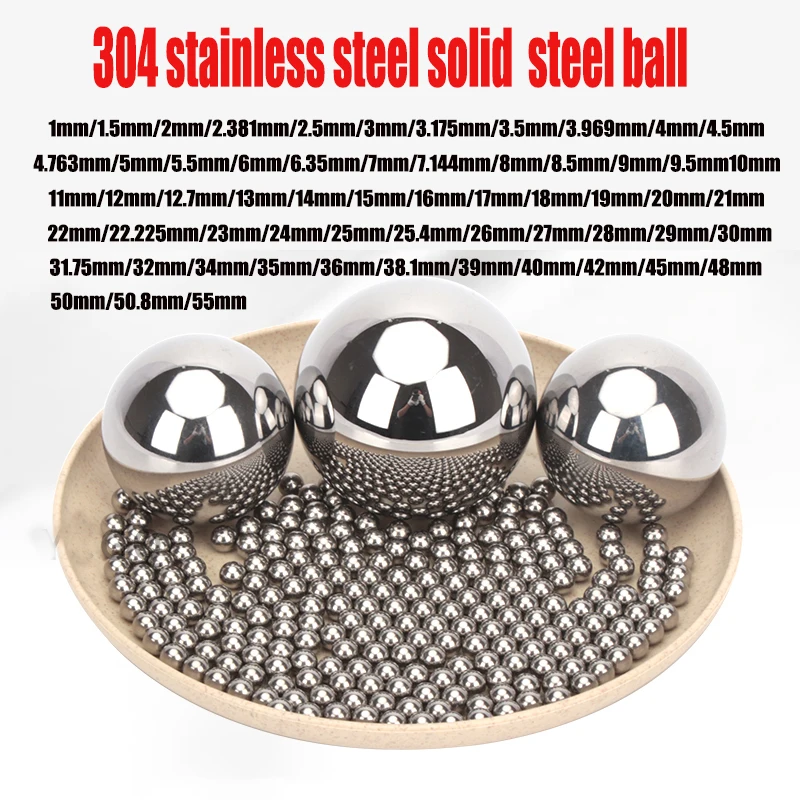 304 Stainless Steel Ball 1mm 2mm 3mm 4mm 5mm 6mm 7mm 8mm 9mm 10mm ...