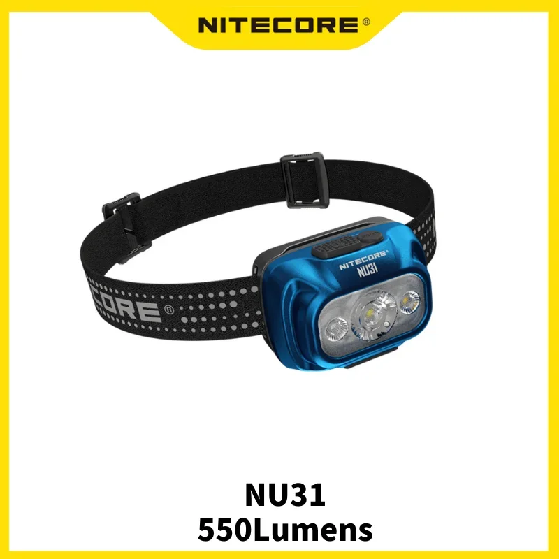 NITECORE-NU31-USB-C-Rechargeable-Headlamp-550-Lumen-Trail-Running ...
