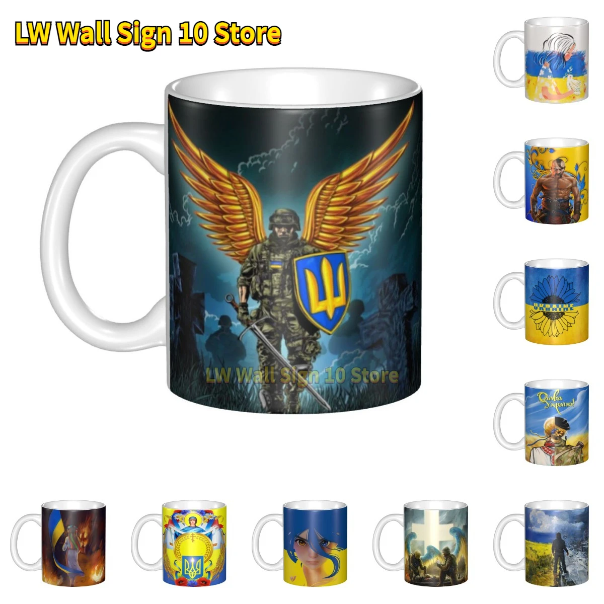 UKRAINE-Flag-Coffee-Mugs-DIY-Custom-Ceramic-Mug-Creative-Present ...
