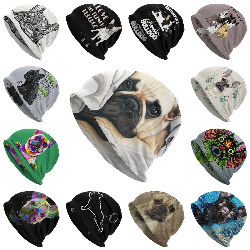 Bonnet-en-tricot-bouledogue-fran-ais-pour-hommes-et-femmes-bonnets-cr ...