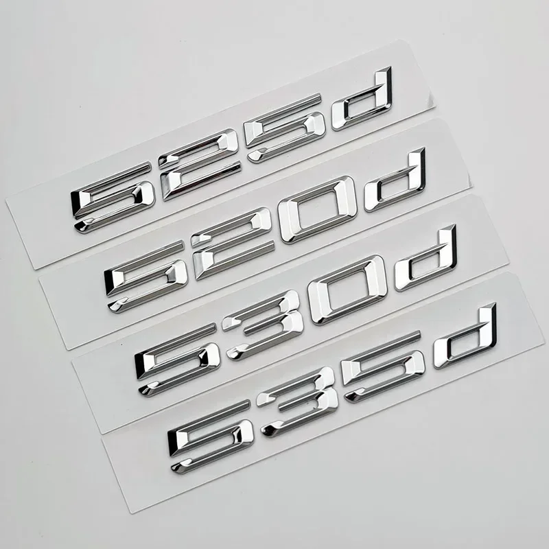 3D-ABS-Chrome-Car-Trunk-Letters-518d-520d-528d-535d-540d-530d-Logo ...