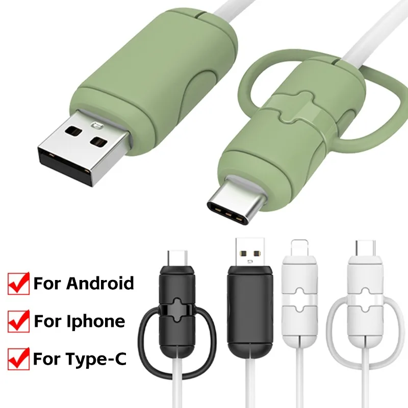 Cable Protector for Type-C Android IPhone 14 13 12 18/20W Charger Head ...