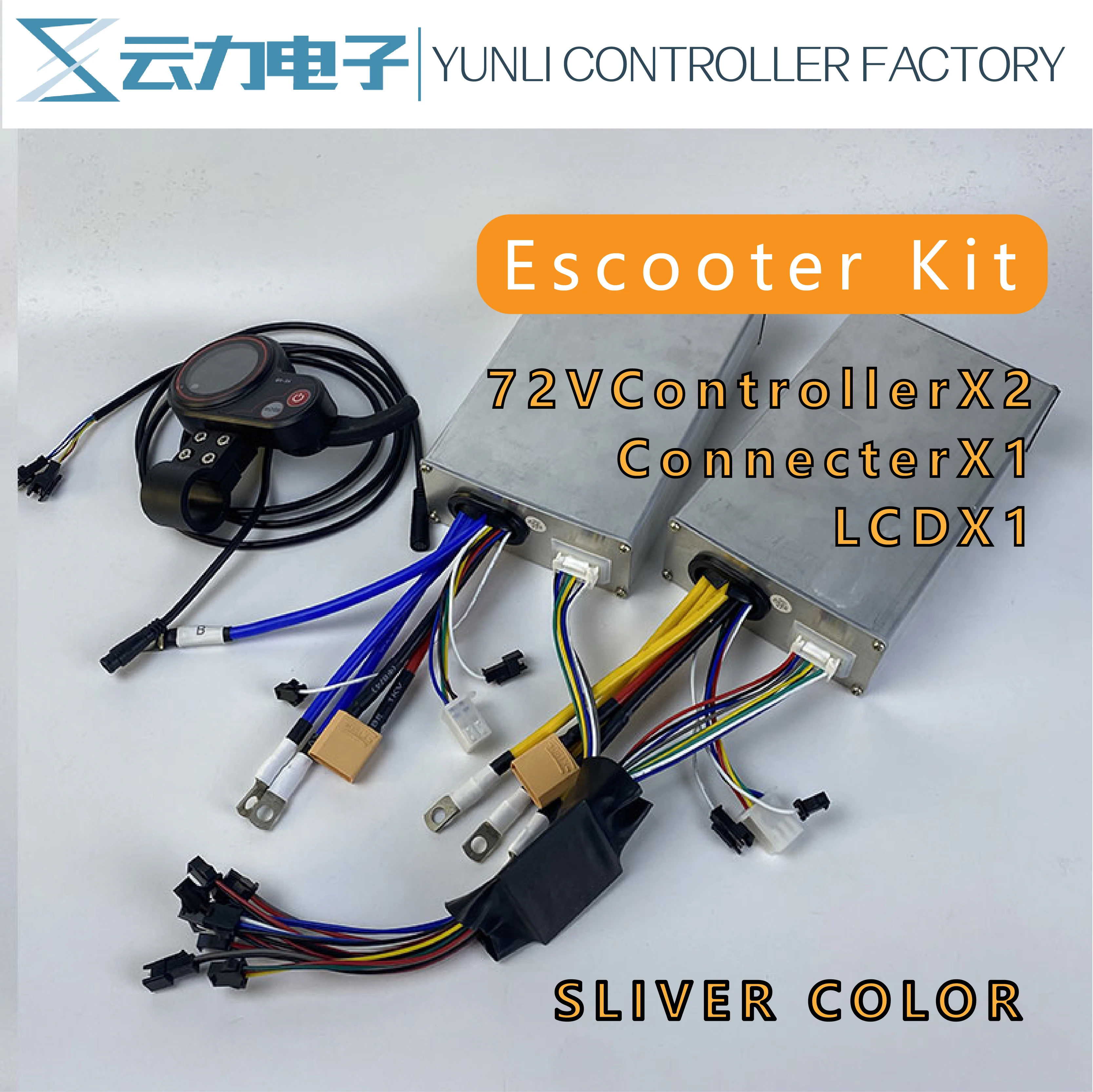 ORDOOspeed 72V FOC Controller YUNLI For 3000W Motor Escooter Spare Parts Kits For Yume X13/M11H ...