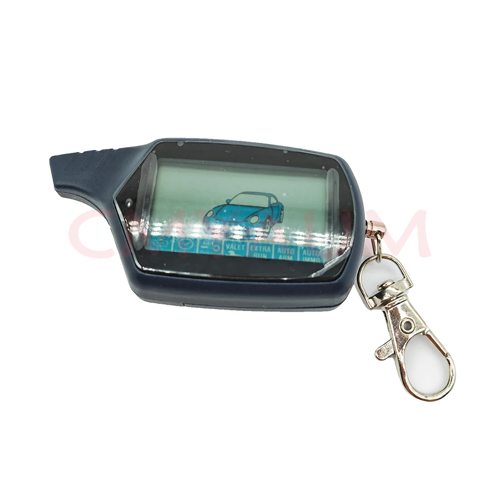 Russian Version Keychain Starline B9 Auto LCD Remote Controller For Two Way Car Alarm Starline ...