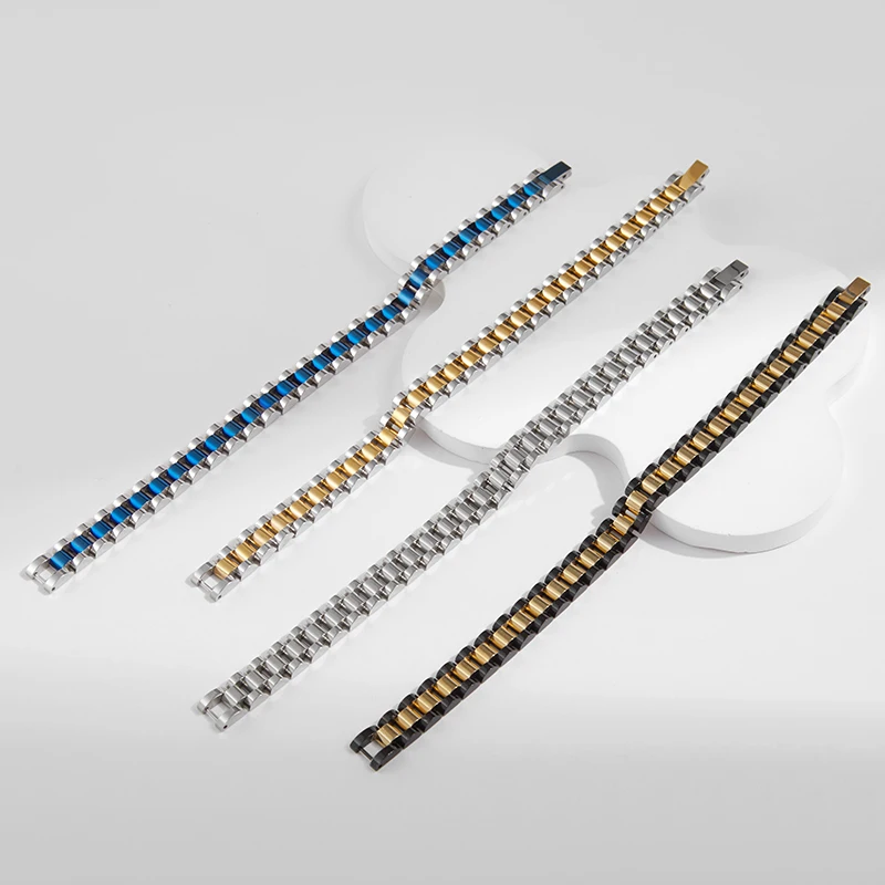 Loe| Metal Stainless Steel Cuban Bracelet Women and Men Korean Fashion ...