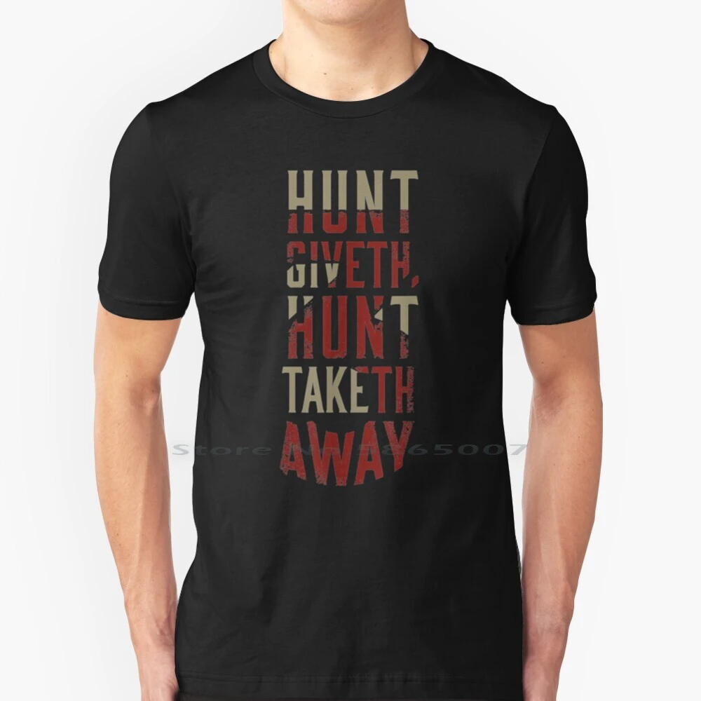 Hunt Showdown 3rd Anniversary Black T Shirt 100% Cotton Hunt Game Hunt ...