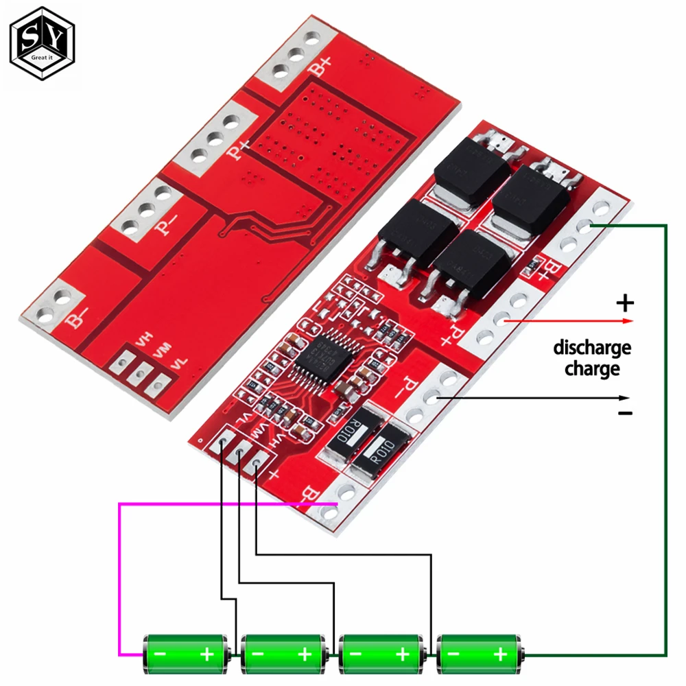 4S-30A-High-Current-Li-ion-Lithium-Battery-18650-Charger-Protection ...