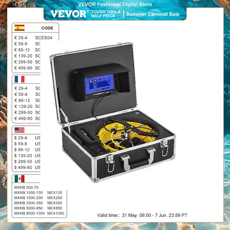 VEVOR-20-30-50M-Pipe-Inspection-Video-Camera-DVR-Recording-Function-7 ...