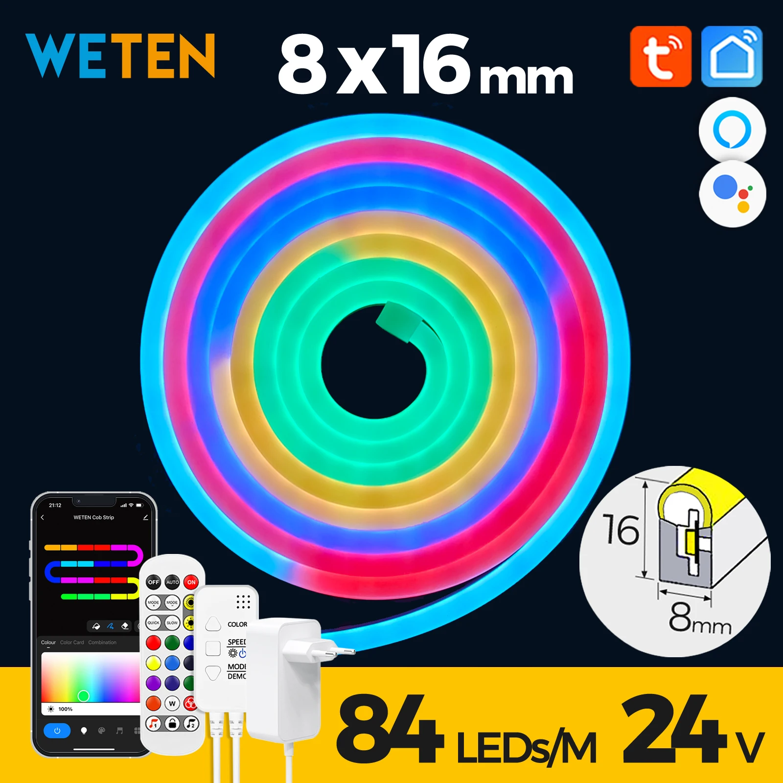 Tuya-Smart-Wifi-Tube-Neon-Flexible-RGBIC-LED-Strip-Light-Addressable ...