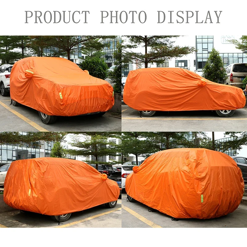 Universal Orange Car Cover Outdoor Sun Dust UV Protection Full Car Cover Waterproof Auto Protector Umbrella for BMW Audi Hyundai AliExpress