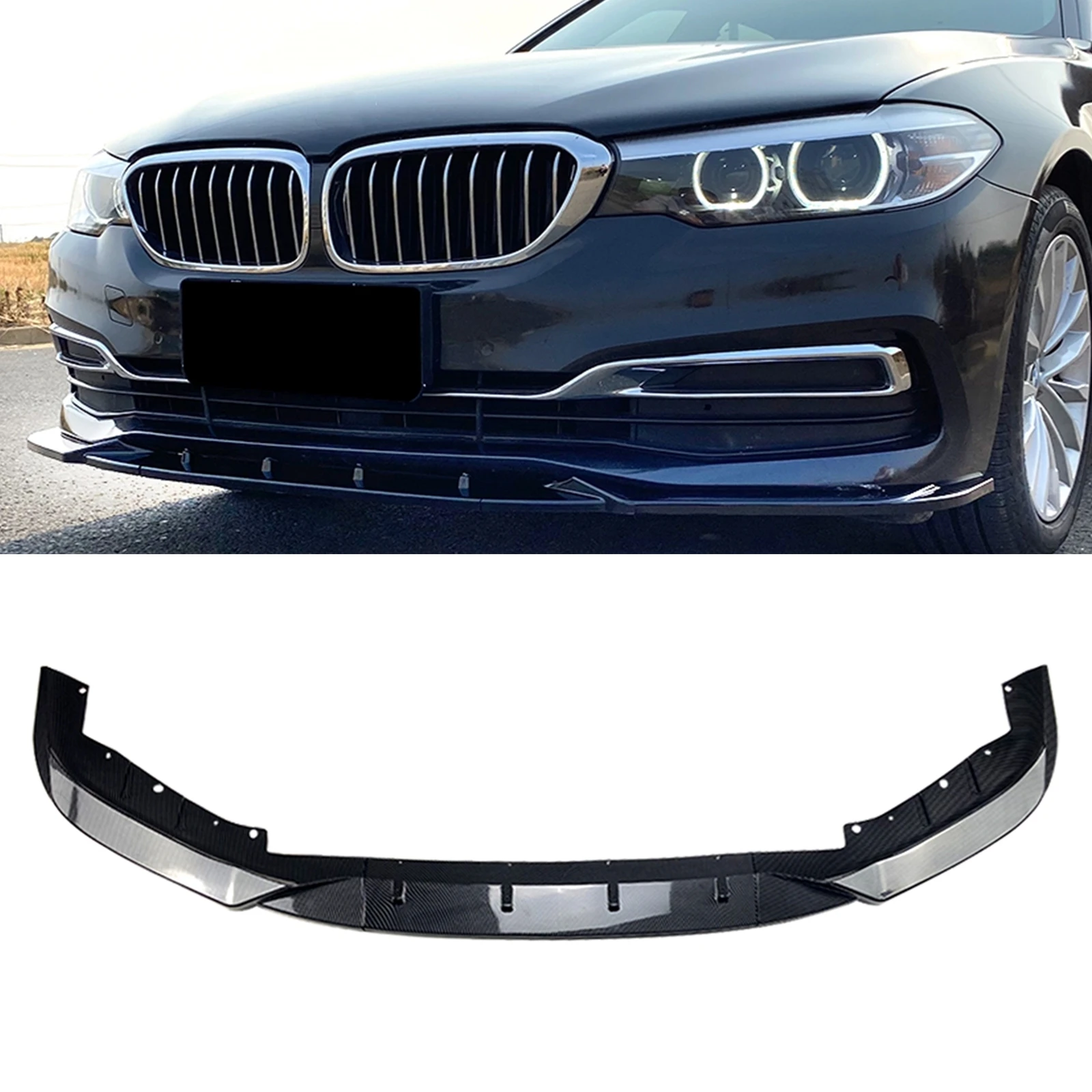 Car-Front-Bumper-Spoiler-Lip-Blade-Lower-Splitter-Lid-Auto-Kit-For-BMW ...