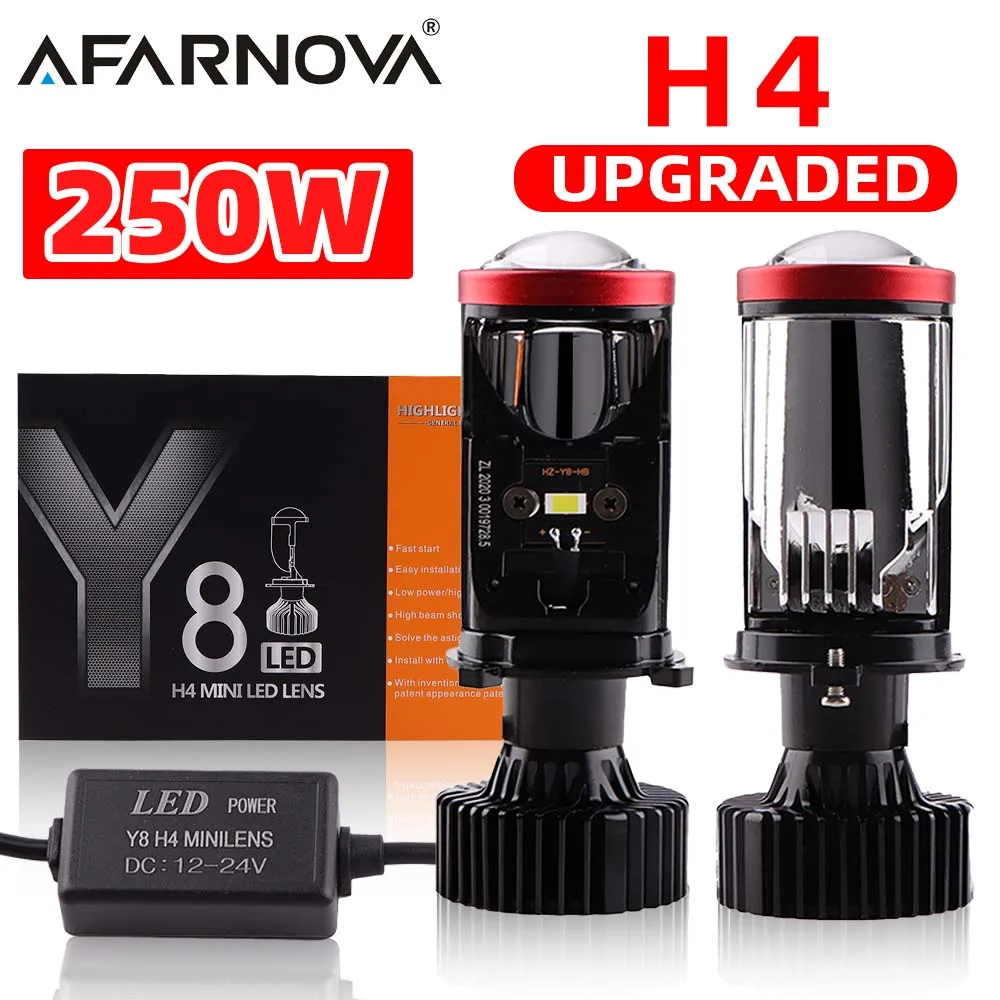 2pcs-250W-H4-Led-Headlights-Auto-Mini-Projetor-H4-Bulbs-Kit-Conversion ...