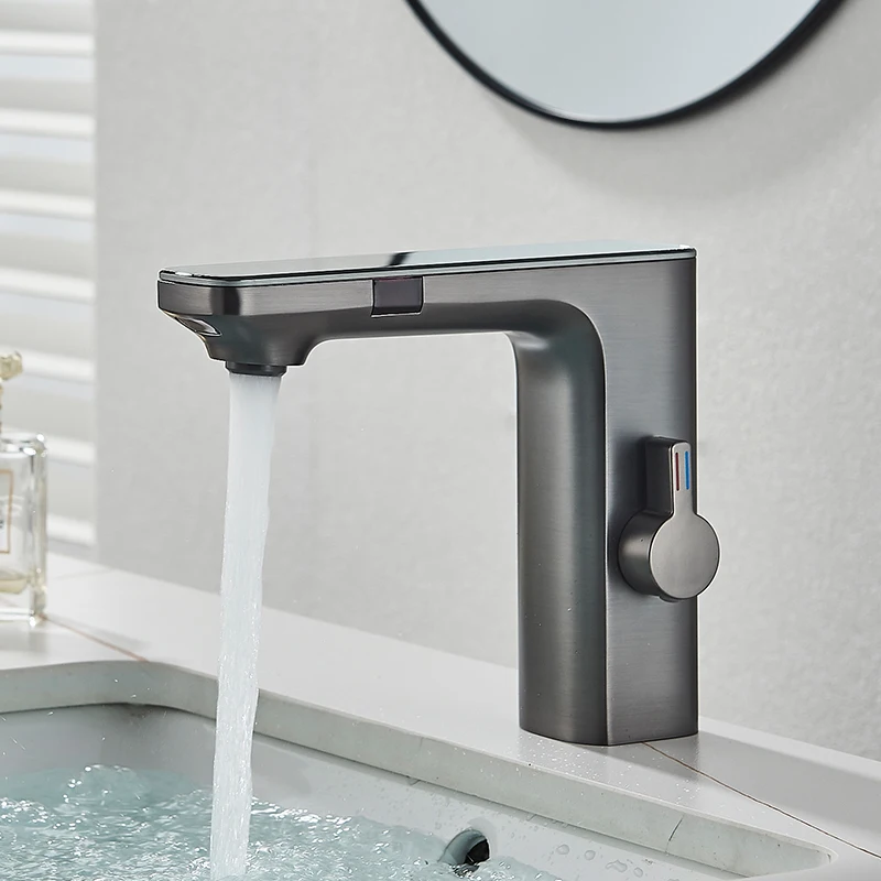 Luxury-Smart-Sensor-Basin-Faucet-Digital-Display-Screen-Hot-Cold-Water ...