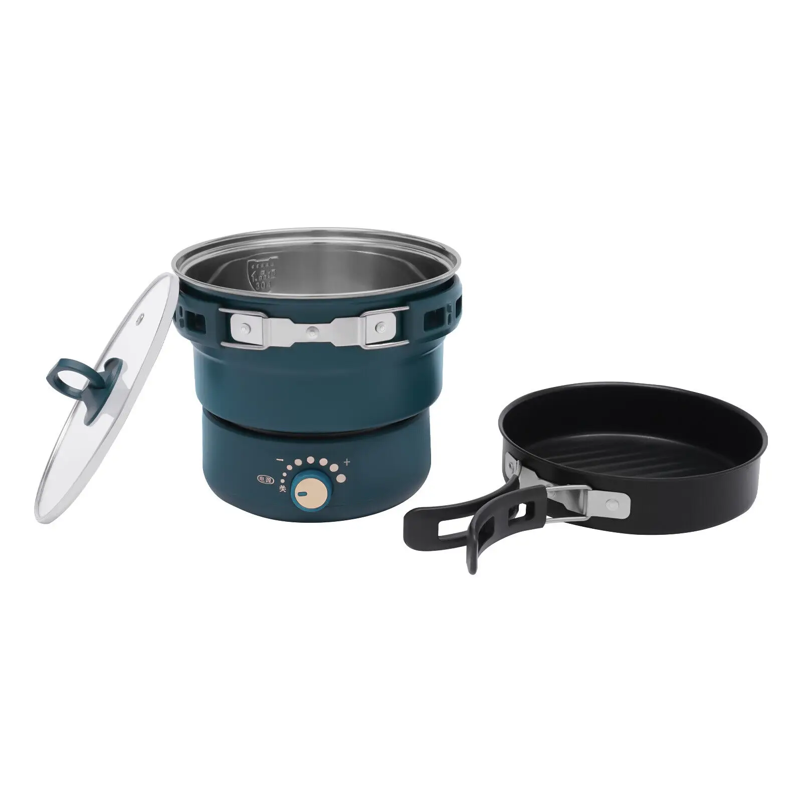 Electric Hot Cooker Pot Green Steamer Mini Multifunctional Pan Portable ...
