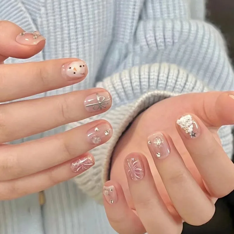 10Pcs-Set-Full-Cover-False-Nails-Press-on-Nails-Handmade-Patch ...