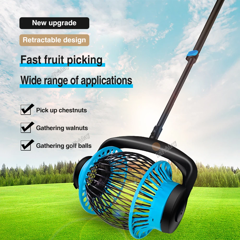 Fruit Picker Retractable Nut Gatherer Fruit Ball Nut Collector Walnuts ...
