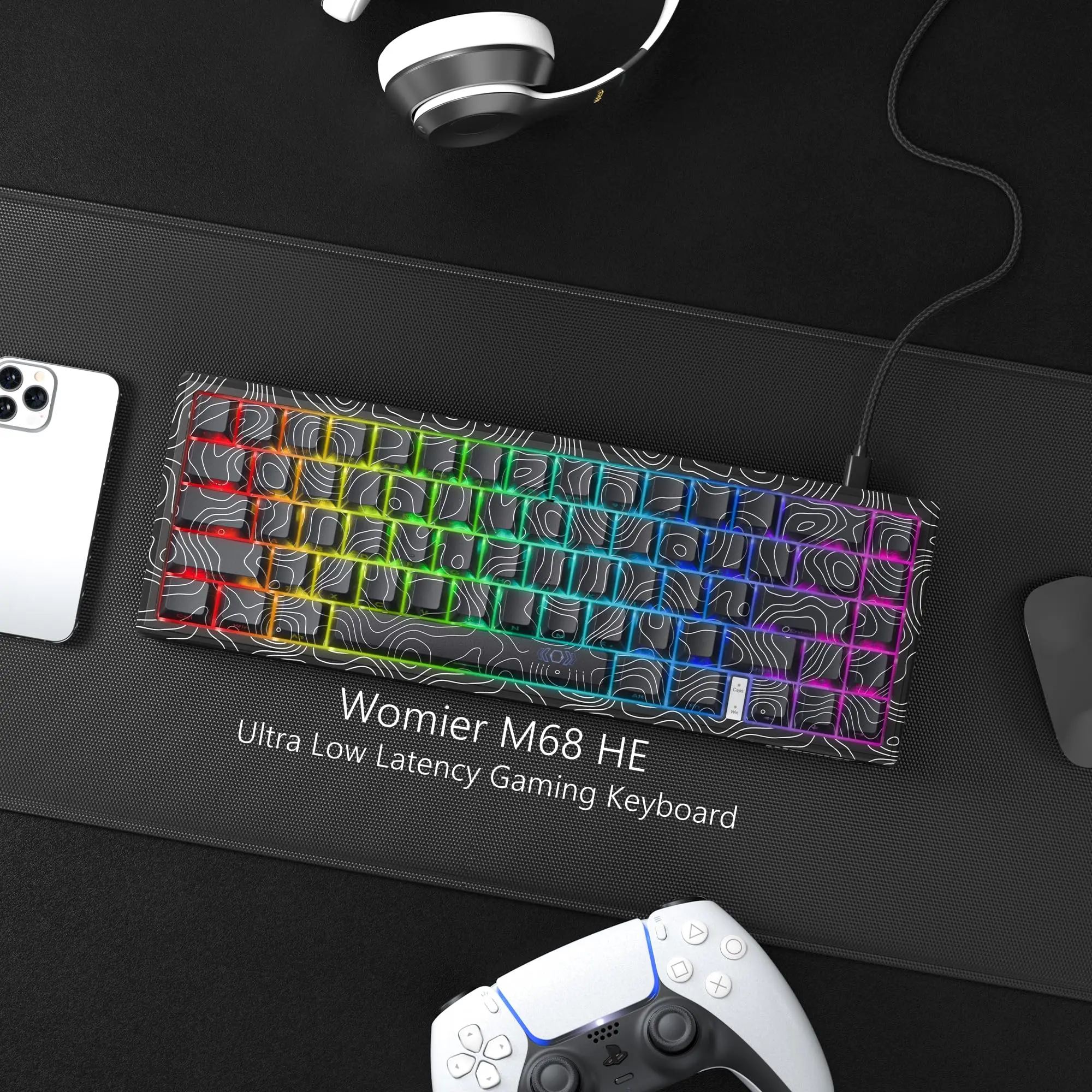 Womier-M68-HE-Rapid-Trigger-Mechanical-Gamer-Keyboard-Wired-RGB-Gaming ...