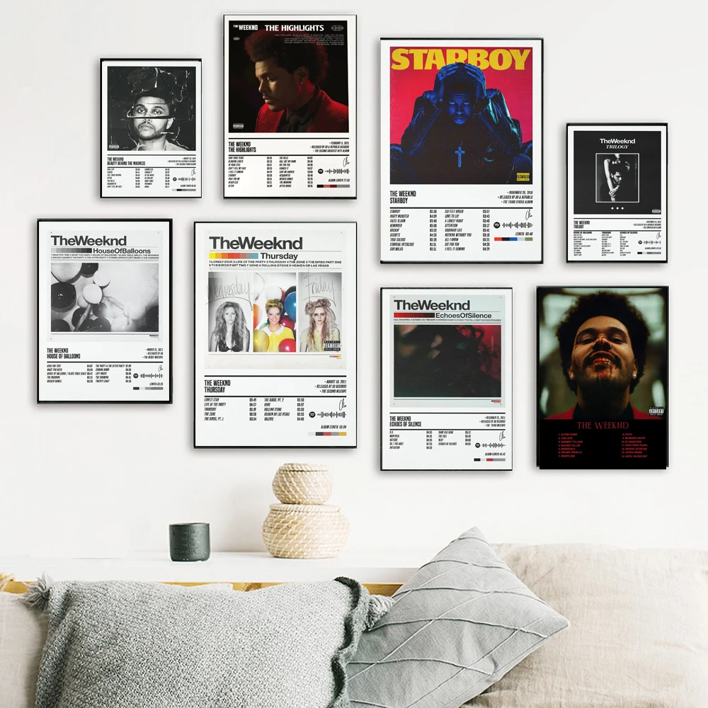 The Weeknd Album Collage