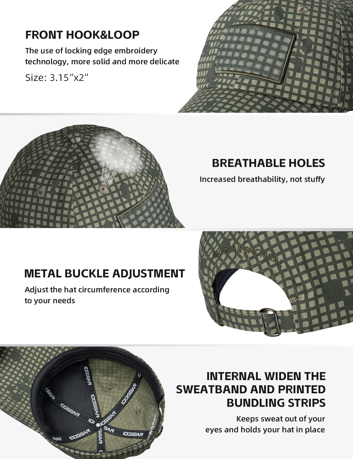 Brown Baseball Cap Lightbird Tactical. Hat With 2 Pieces Military ...
