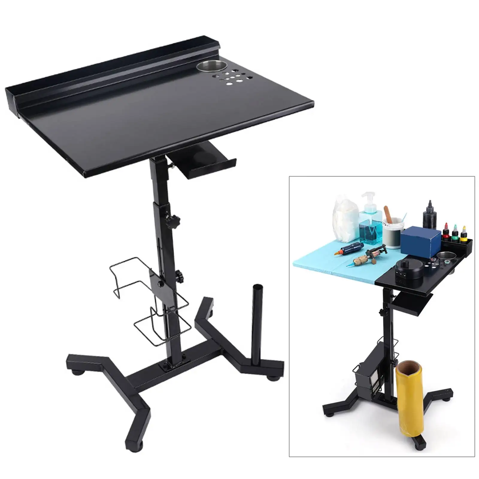 Workstation Table Tattoo Desktop Height Adjustable Large Panel Board ...