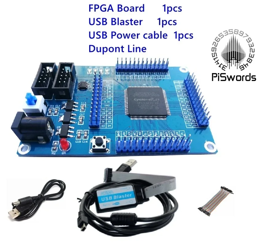 ALTERA-CYCLONE-IV-EP4CE-EP4CE6E22C8N-FPGA-Kit-de-placa-central-de-desarrollo-incluye-Blaster-USB ...