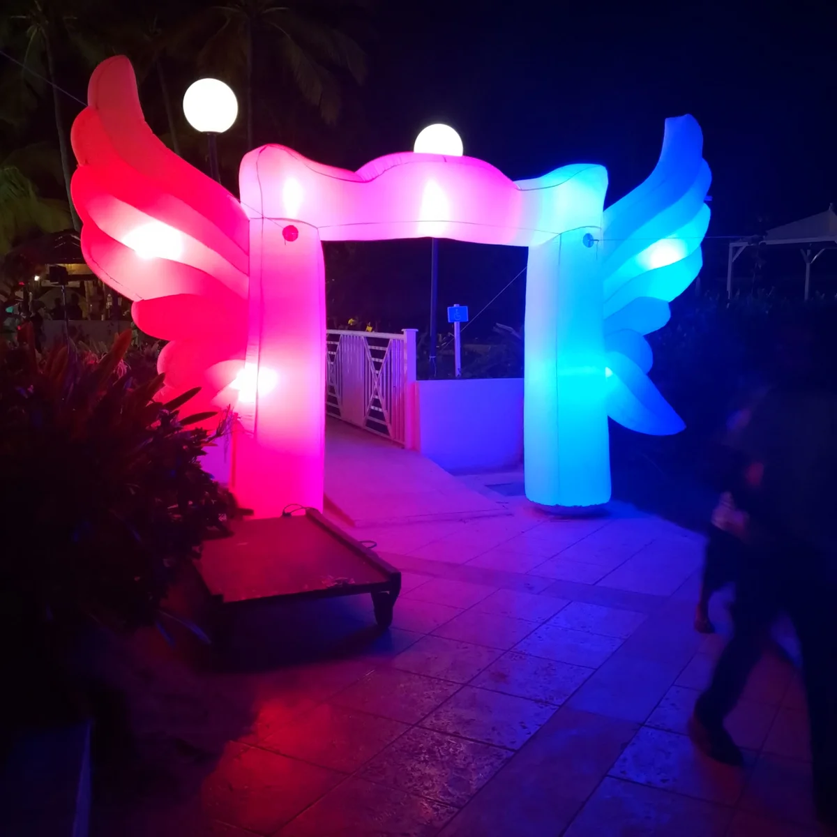 Inflatable Angel Gantry Arch Fly Wings for Beach Night Parties ...