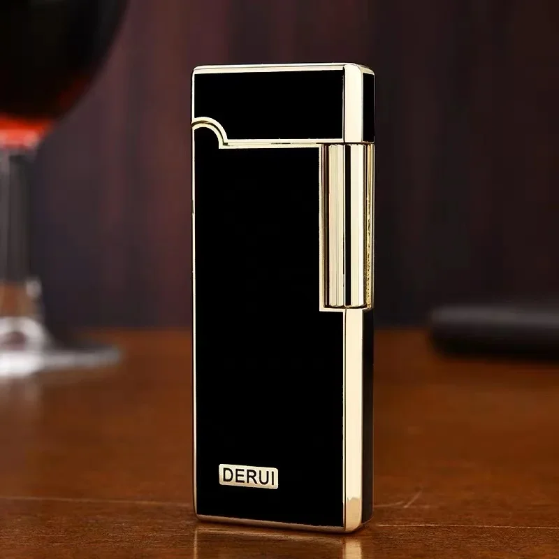 Derui-PING-Bright-Sound-Gas-Lighter-Compact-Jet-Butane-Cold-Metal-Cigar ...