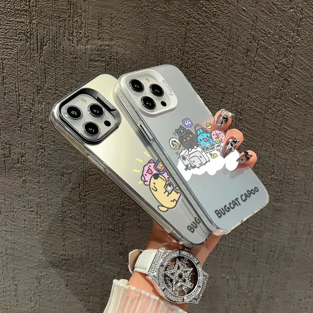 B-Bugcat C-Capoo Cartoon Phone Case For IPhone 17 16 15 14 13 12 11 Pro ...