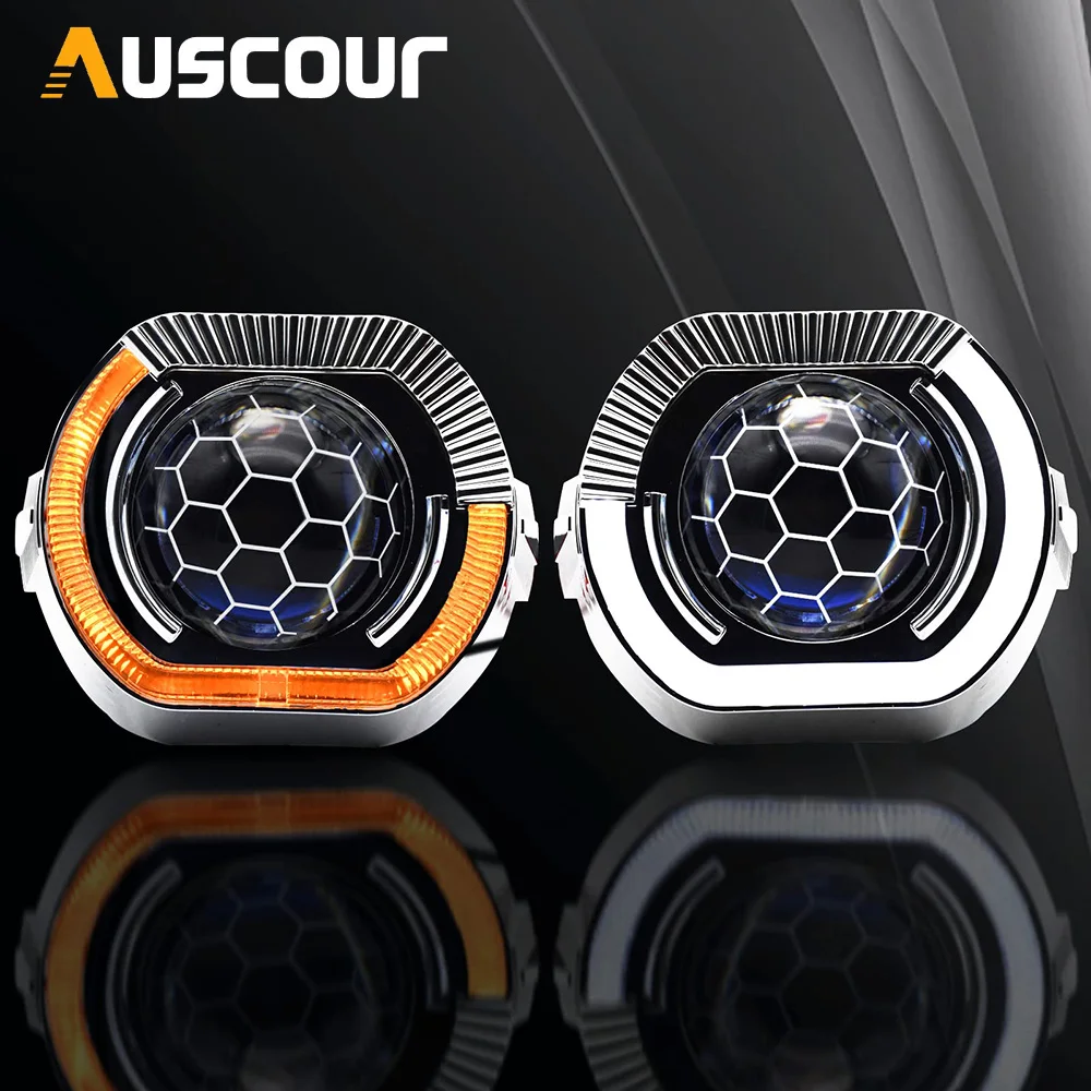 2-5-Inch-Projector-Bi-Xenon-Lens-Car-Headlight-With-Sport-LED-Angel ...