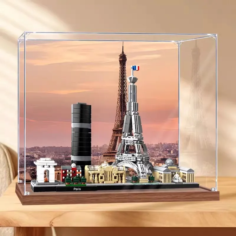 3mm Dustproof Display Box for lego 21044 Architecture Paris Skyline ...