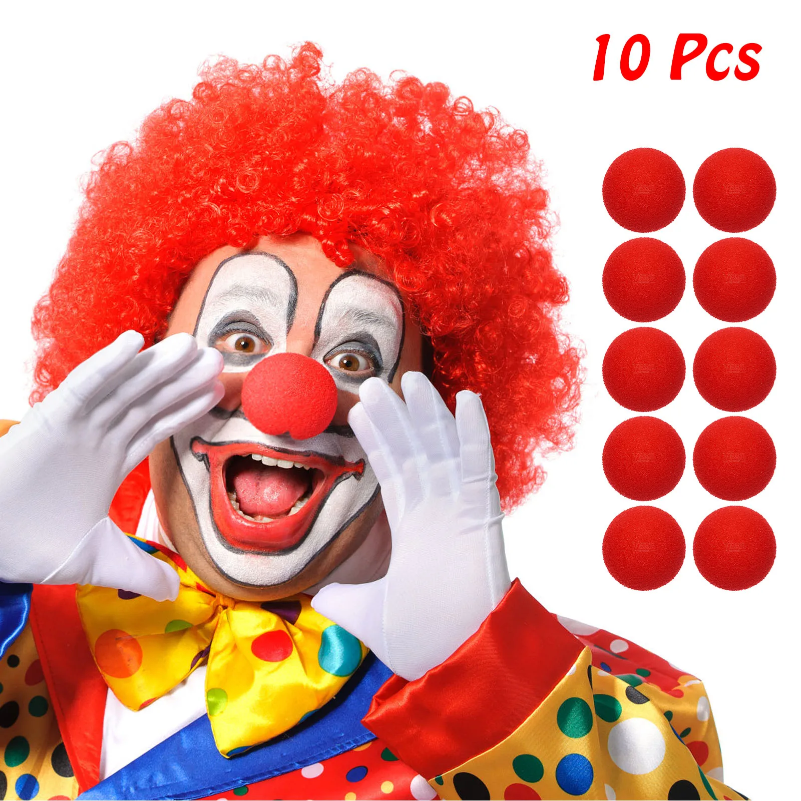 Cheap Bargain 10pcs Foam Clown Noses Red Nose Day Birthdays Circus ...