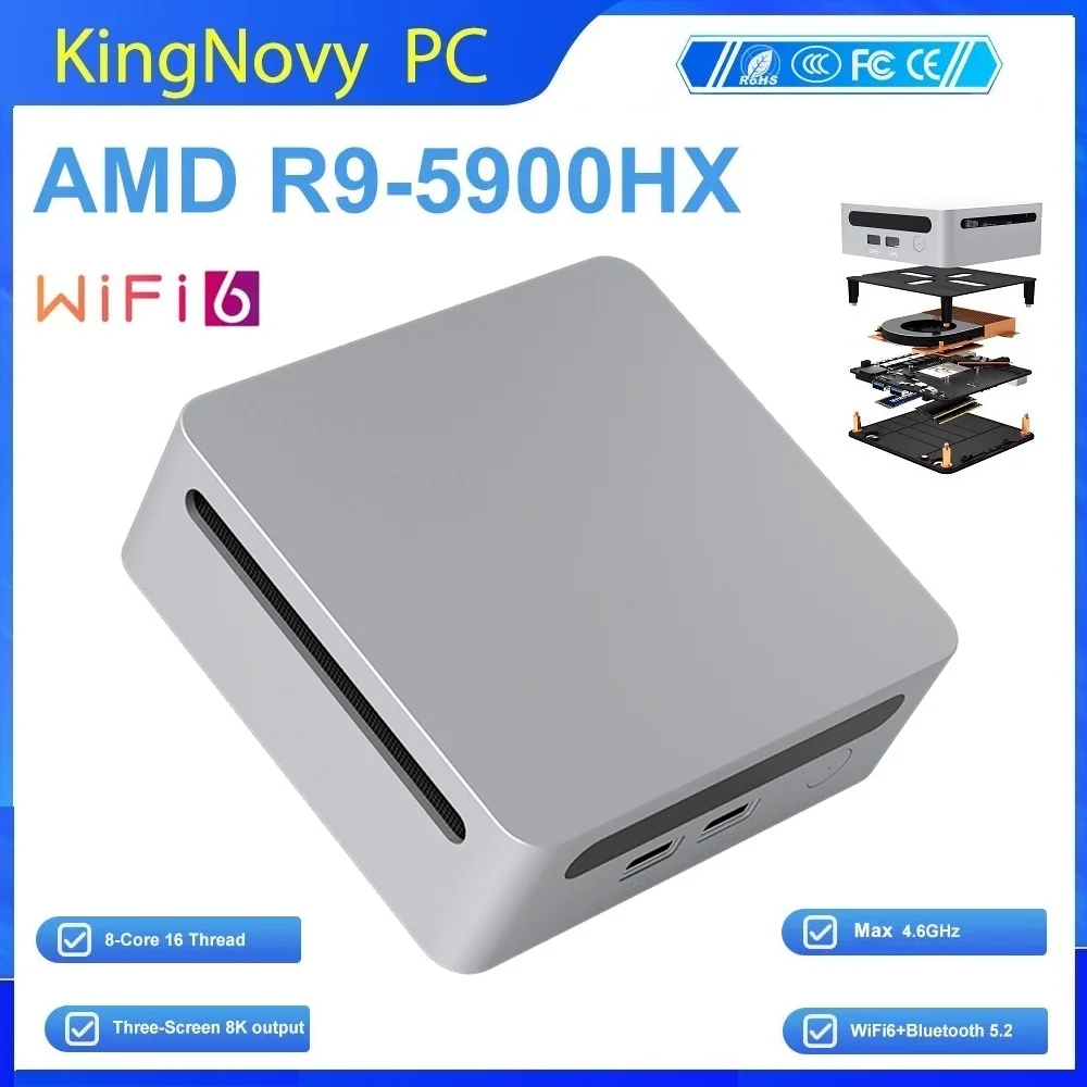 Windows 11 Mini PC Gamer AMD Ryzen 9 5900HX 7 7730U 5800U DDR4 3200MHz ...