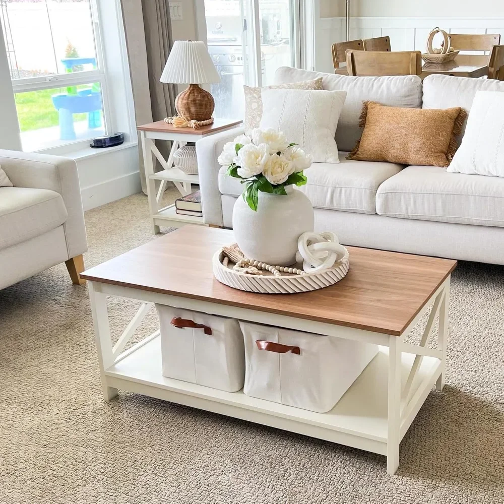 Modern Farmhouse Coffee Table with Storage – Down Home Essentials