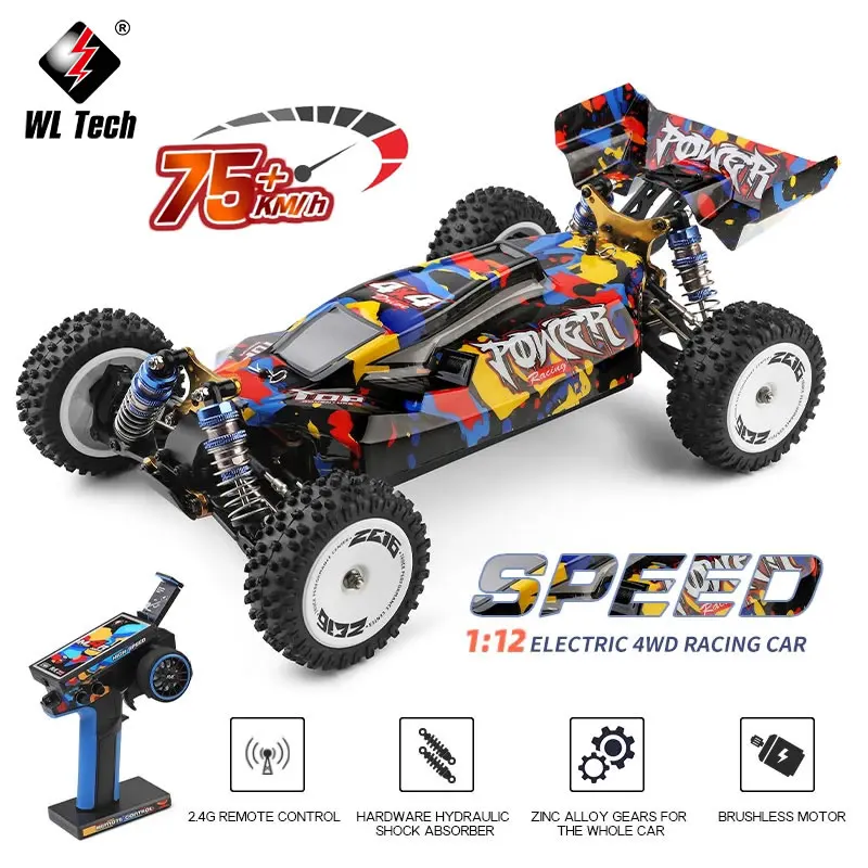 WLtoys WL 124007 124017 Pro 1/12 4WD 75 KM/H RTR RC Racing Car 2.4G ...