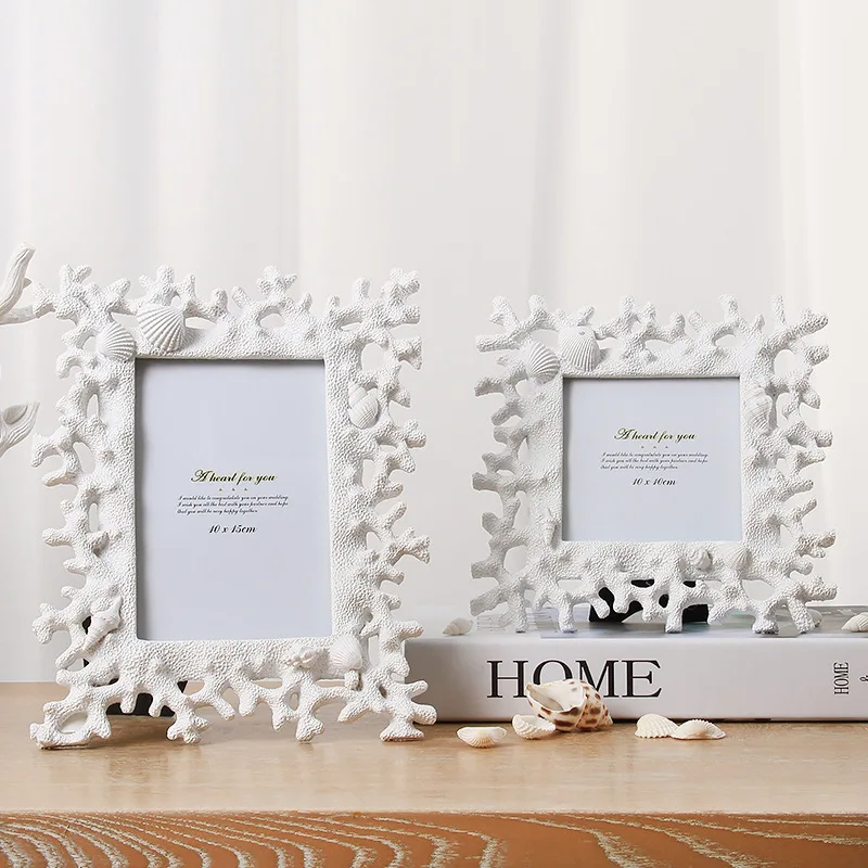 2023-Creative-Retro-Photo-Frame-Marine-Life-Coral-Shell-Conch-Shape ...