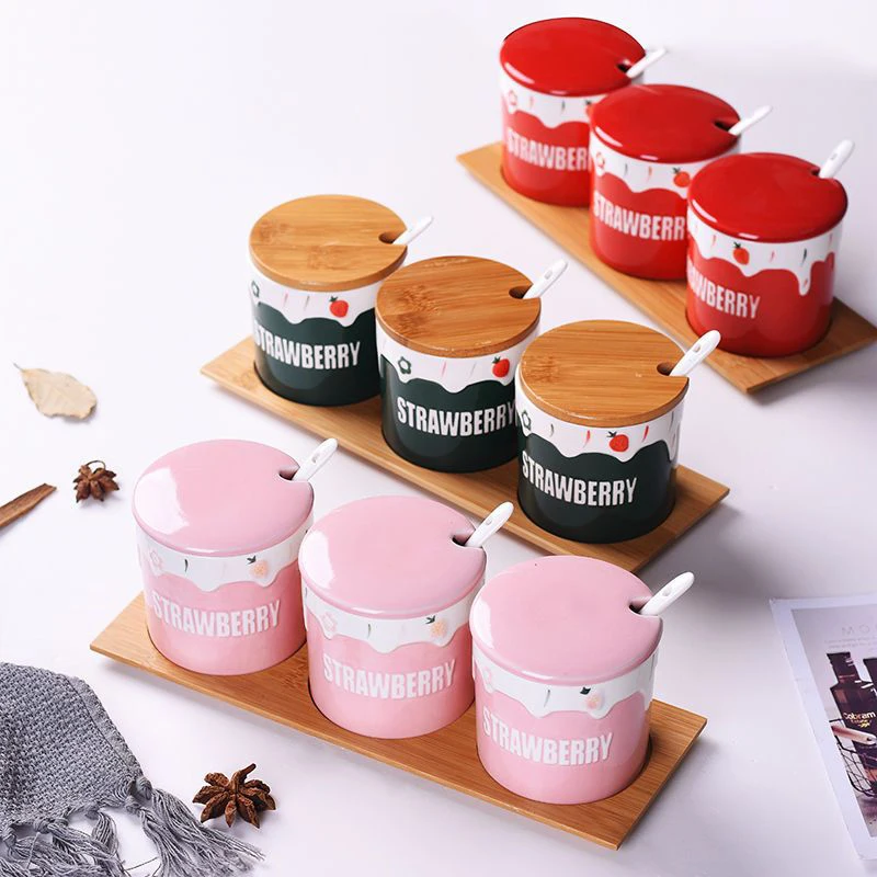 Strawberry Powdered Sugar Container